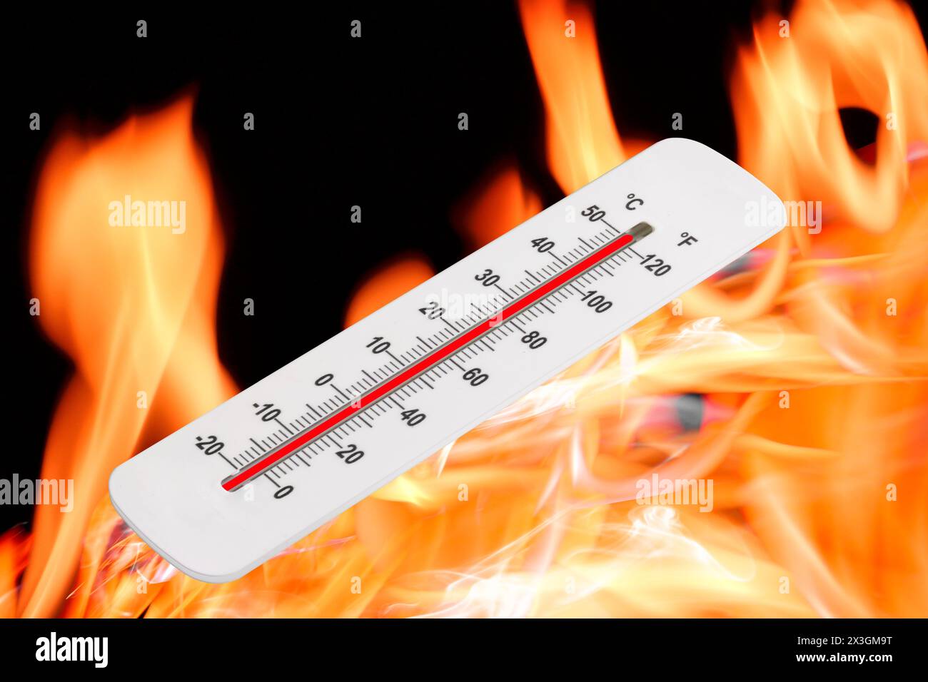 Extreme temperatures, conceptual illustration Stock Photo - Alamy