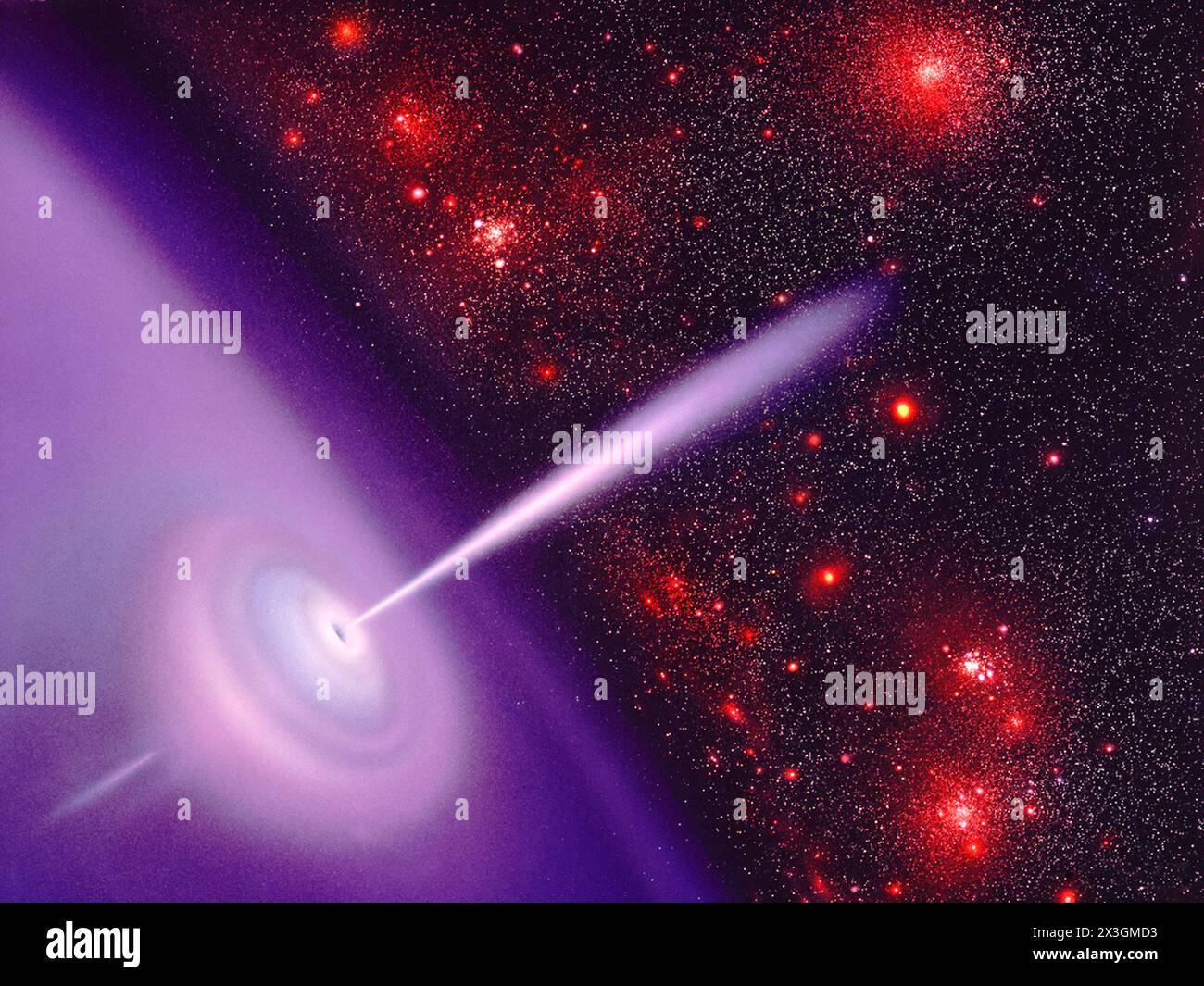 Illustration of Cygnus X-1 an X-ray emitting black hole in the ...