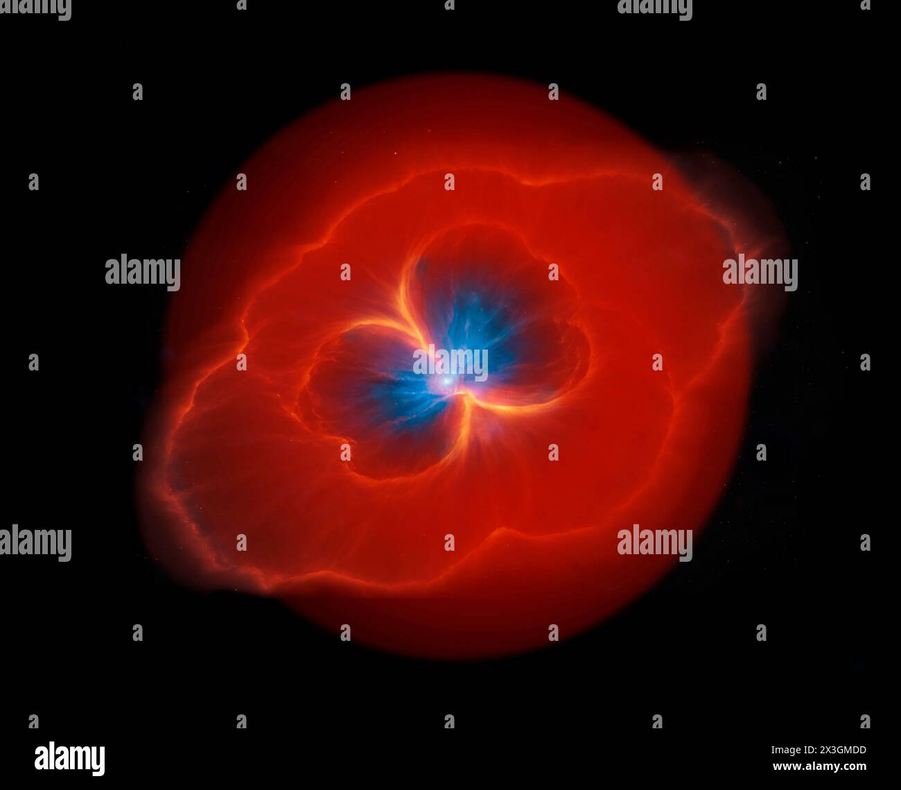 Thorne–Zytkow object (ZTO), illustration. This is a hypothetical star ...