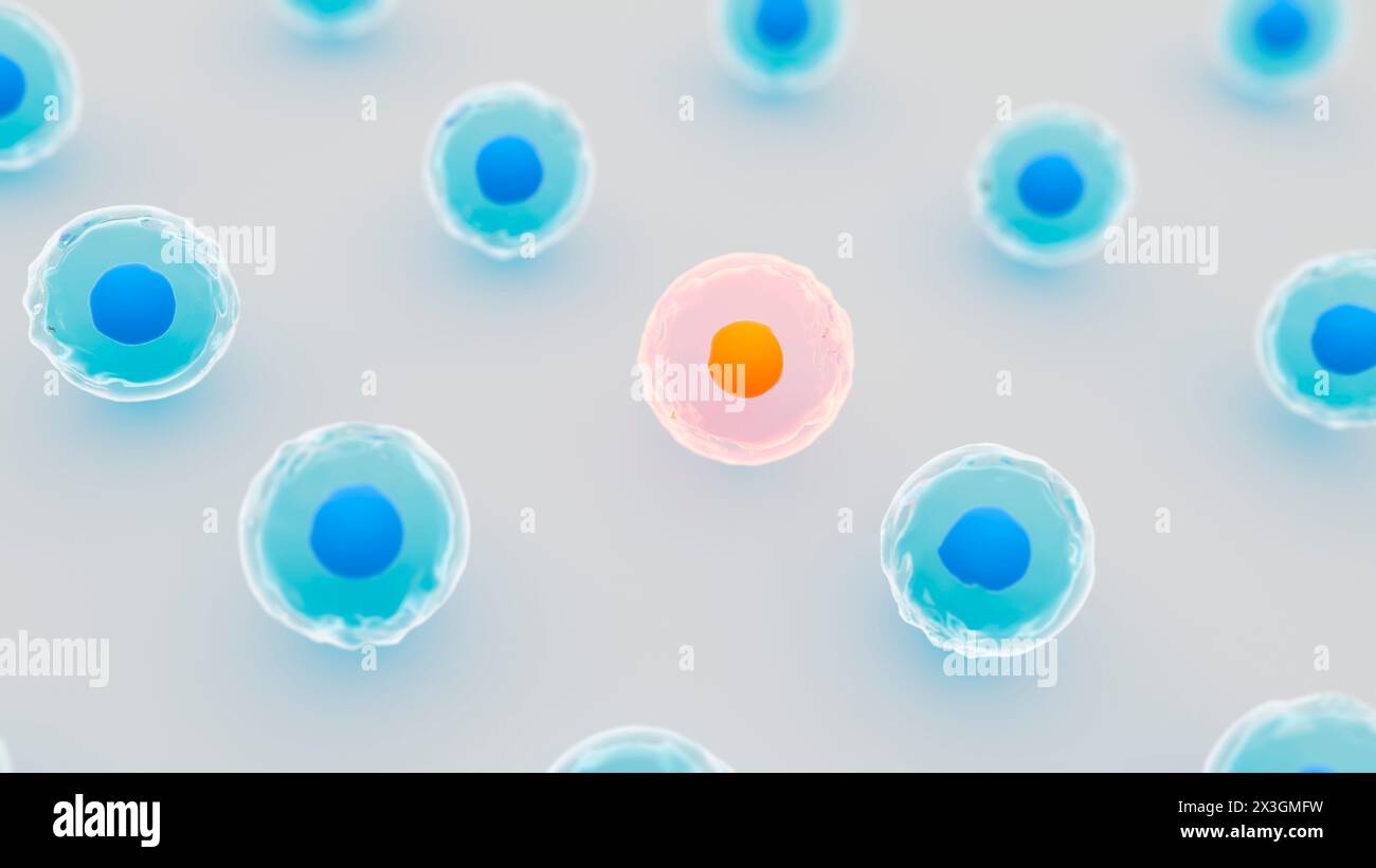 Cancer cell identification, conceptual illustration Stock Photo - Alamy