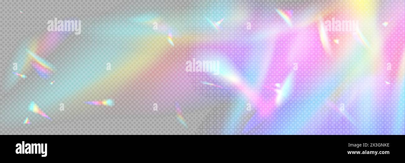 Rainbow light flare effect. Vector realistic illustration of ...