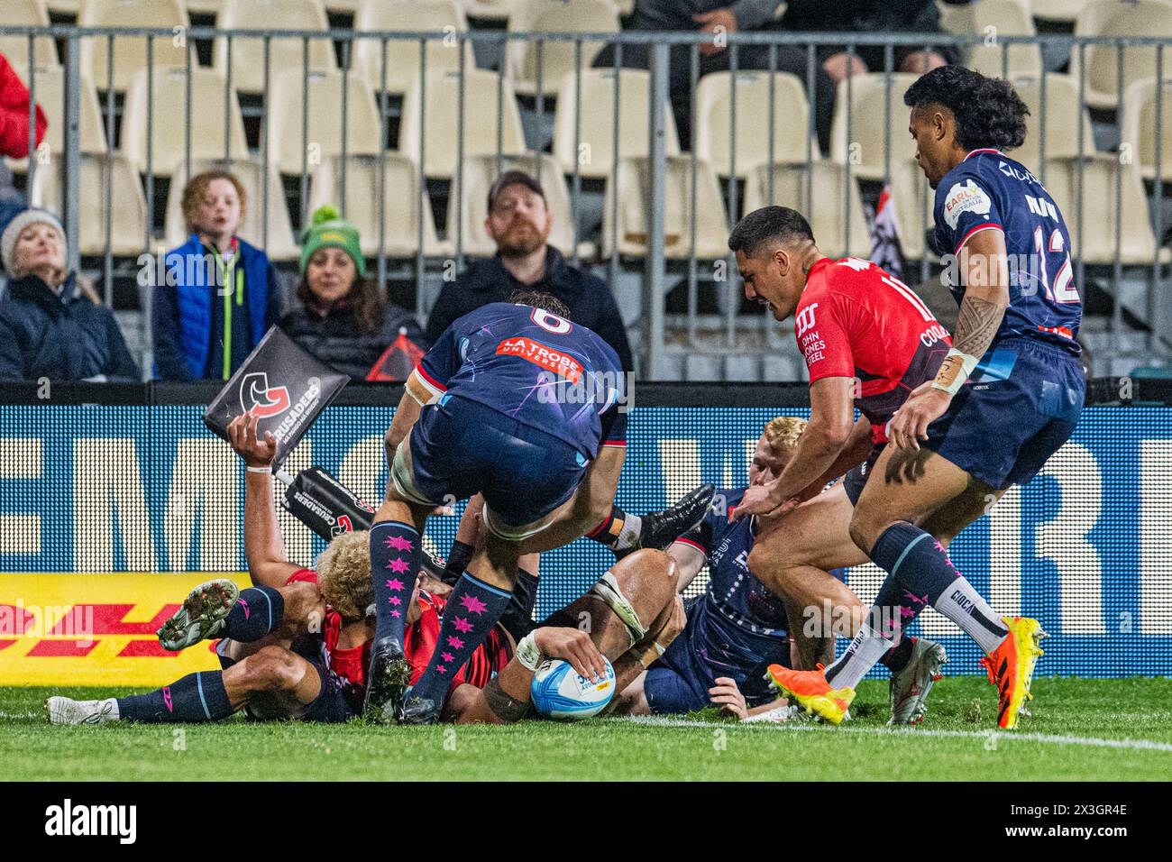 CHRISTCHURCH, NEW ZEALAND - APRIL 26: Christian Lio-Willie of the ...