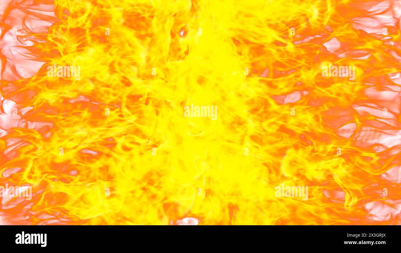 3d illustration. Flame flare on white background Stock Photo - Alamy