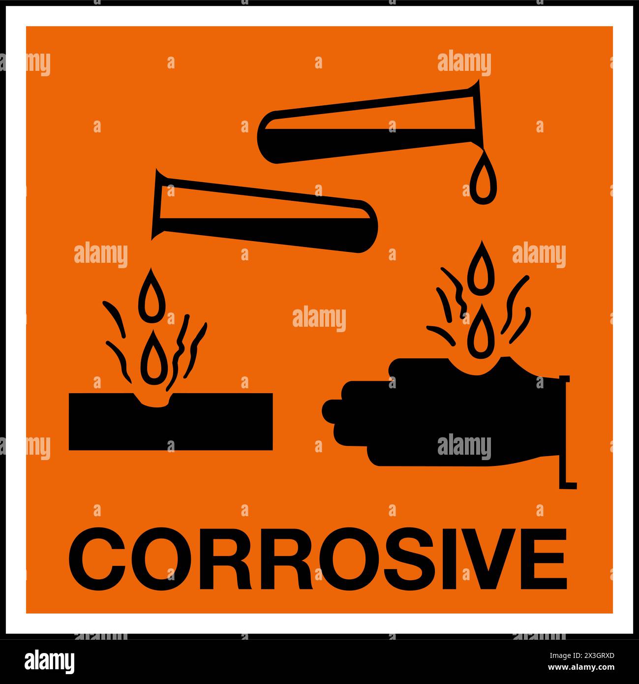 Corrosive Sign Corrosive Sign