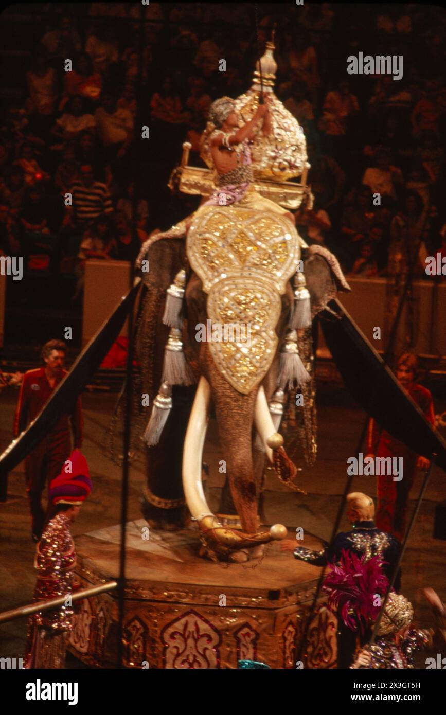 Ringling Bros. and Barnum & Circus, mid 1980's "King Tusk Stock Photo ...
