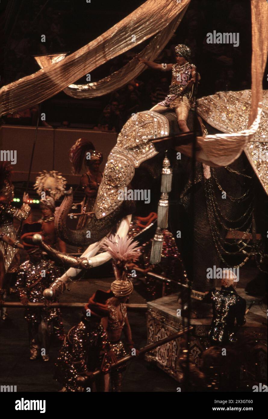 Ringling Bros. and Barnum & Circus, mid 1980's King Tusk Stock Photo ...