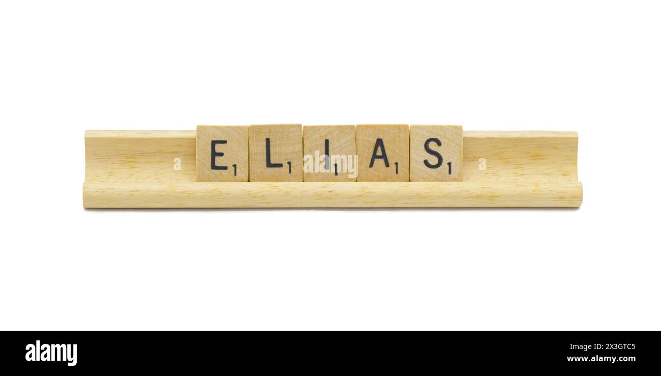 Miami, FL 4-18-24 popular baby boy first name of ELIAS made with square ...