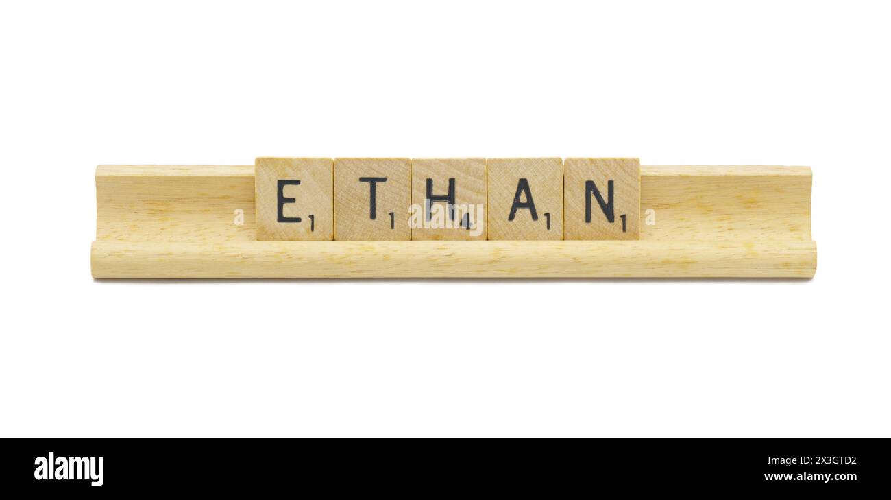 Miami, FL 4-18-24 popular baby boy first name of ETHAN made with square ...