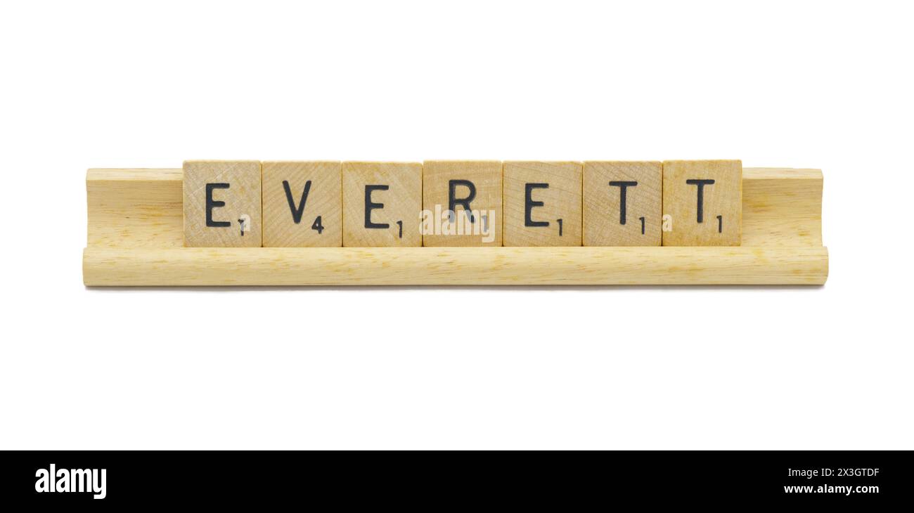 Miami, FL 4-18-24 popular baby boy first name of EVERETT made with ...