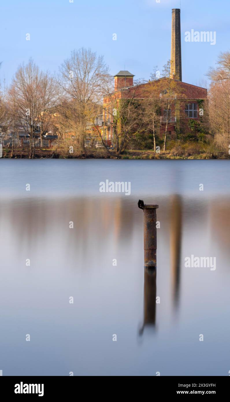 Langzeitbelichtung an der Havel in Berlin Spandau, Deutschland Stock ...