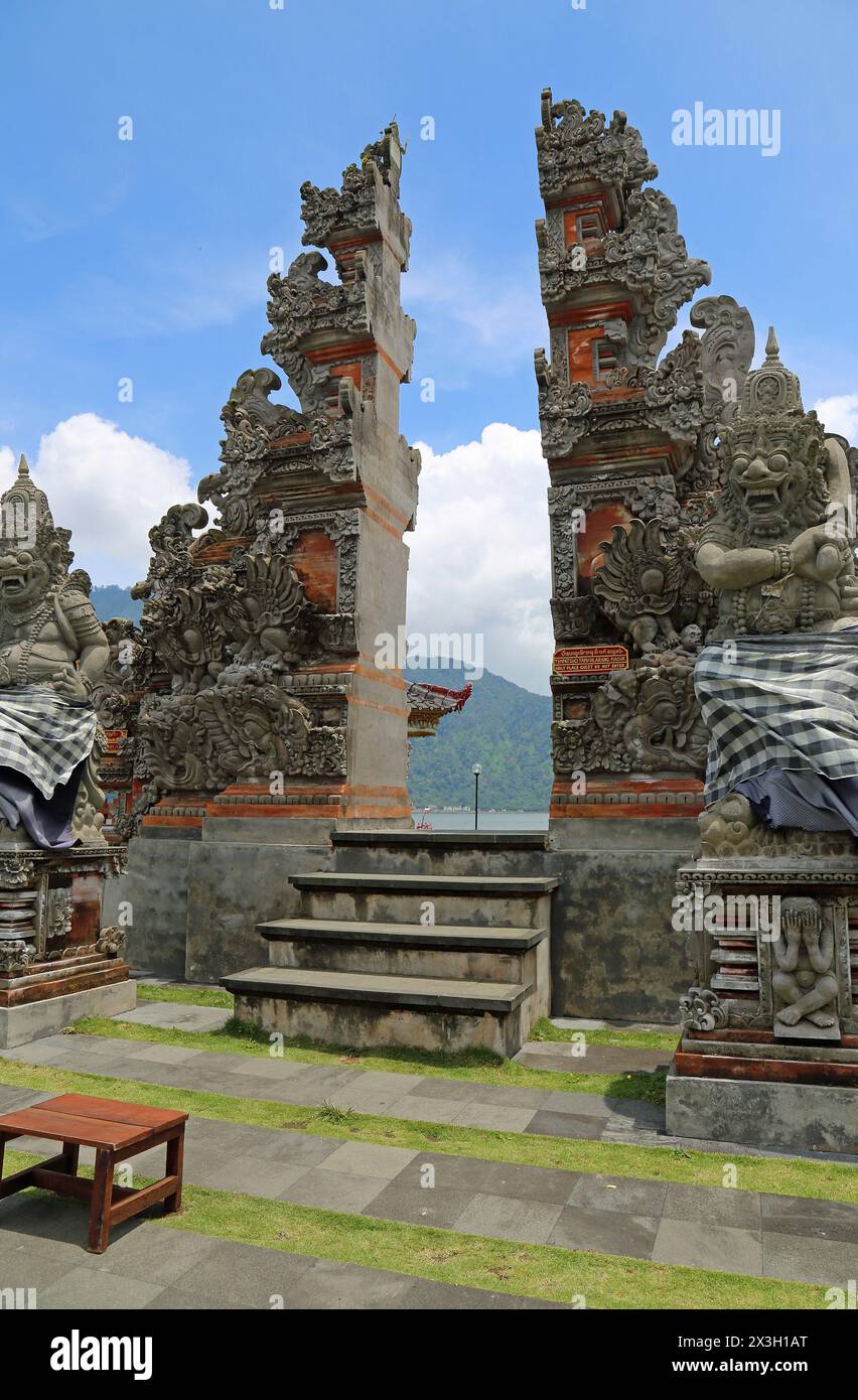 The split gate vertical - Pura Ulun Dana Bratan, Bali, Indonesia Stock ...