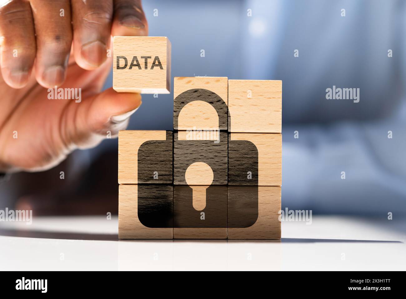 Privacy Concept: Data Breach Protection Blocks Information Stock Photo ...