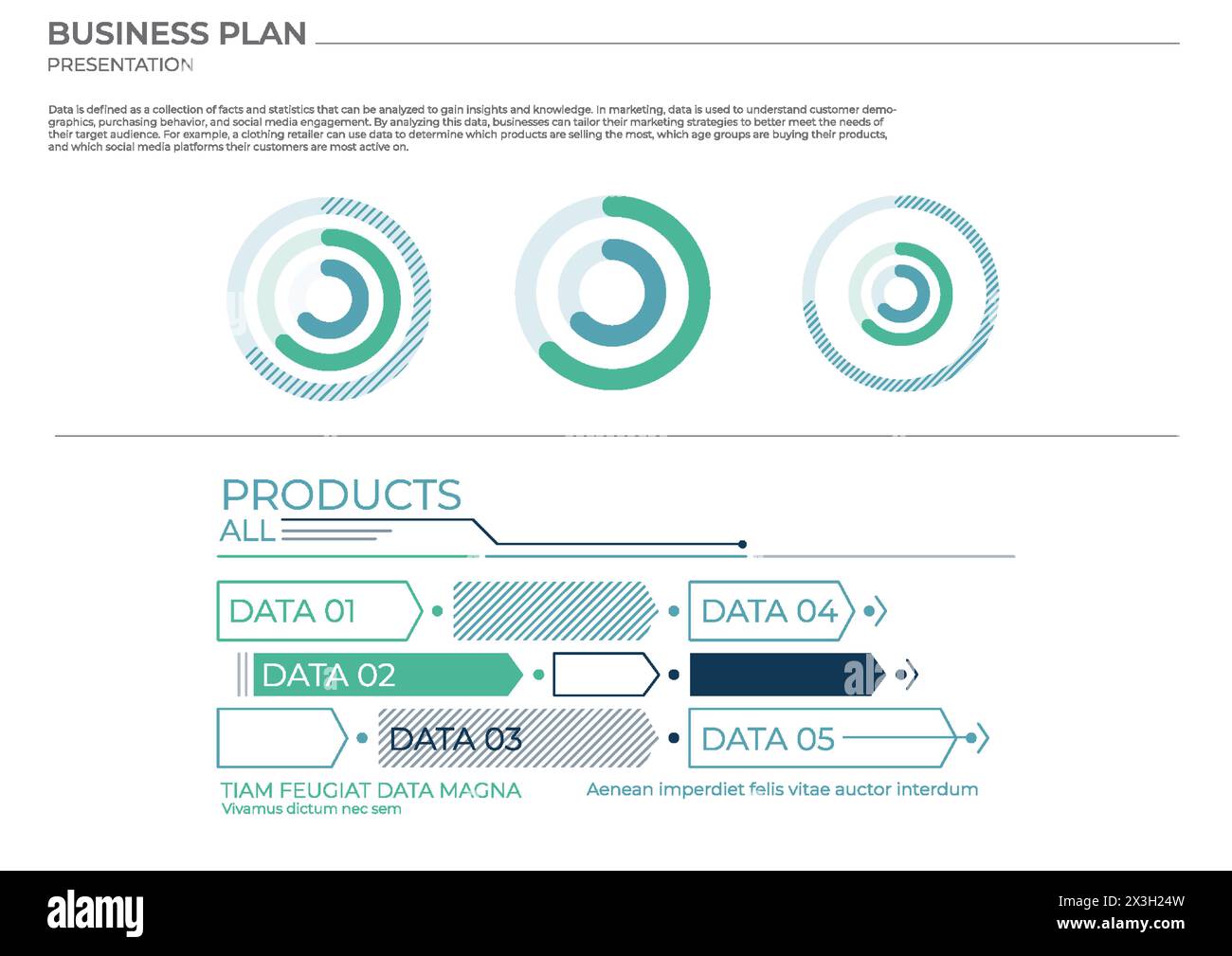 Data analysis charts in color. Finance elements charts Stock Vector ...