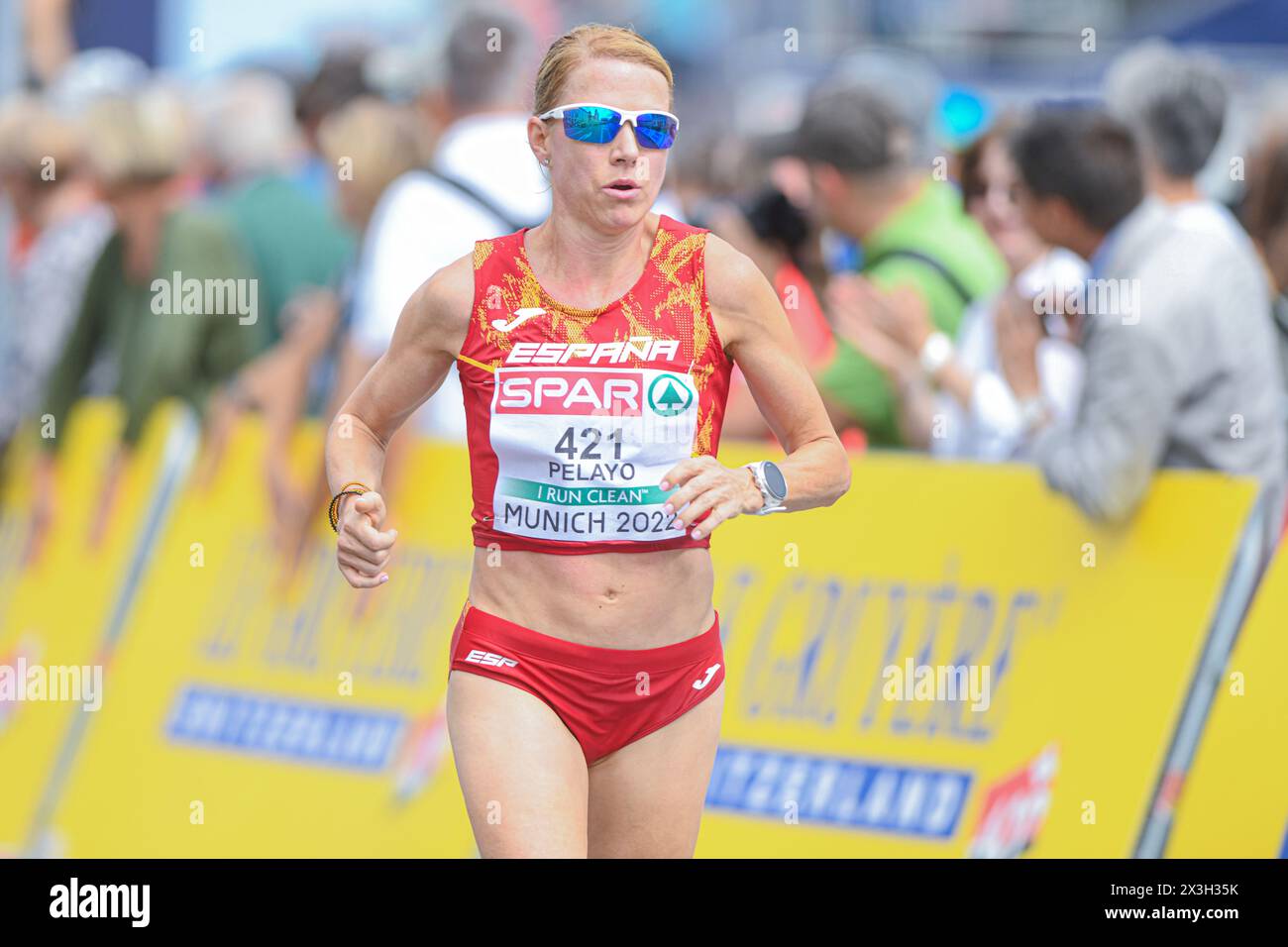 Irene Pelayo (Spain). Women's Marathon. European Championships Munich ...