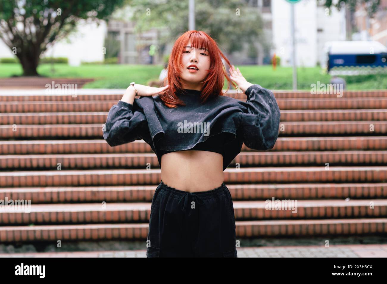 Woman expressing movement through hi-res stock photography and images - Alamy