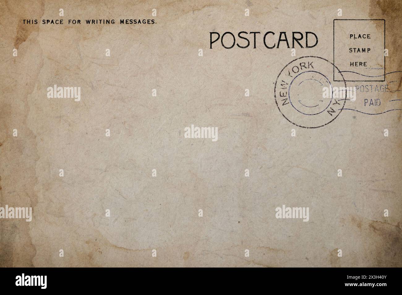 Blank postcard stamp hi-res stock photography and images - Alamy