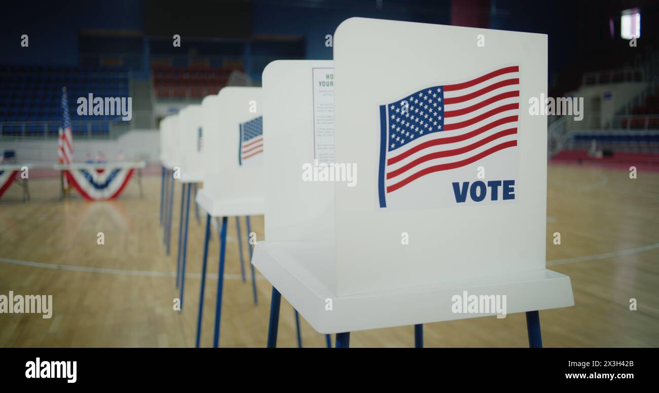 Us voting booths hi-res stock photography and images - Alamy