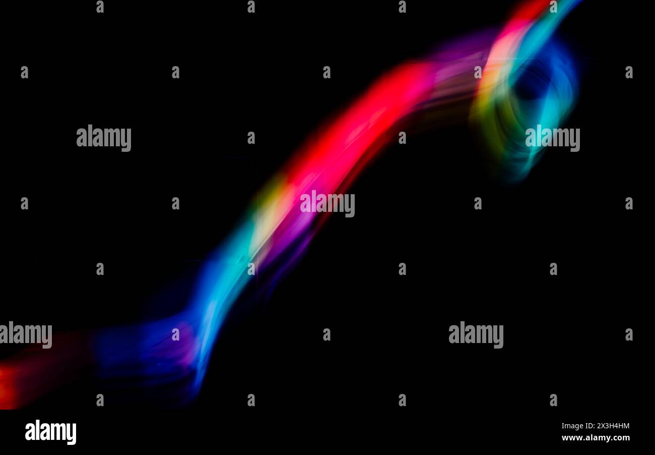 Abstract colorful irregular lines background. Long exposure. Light ...