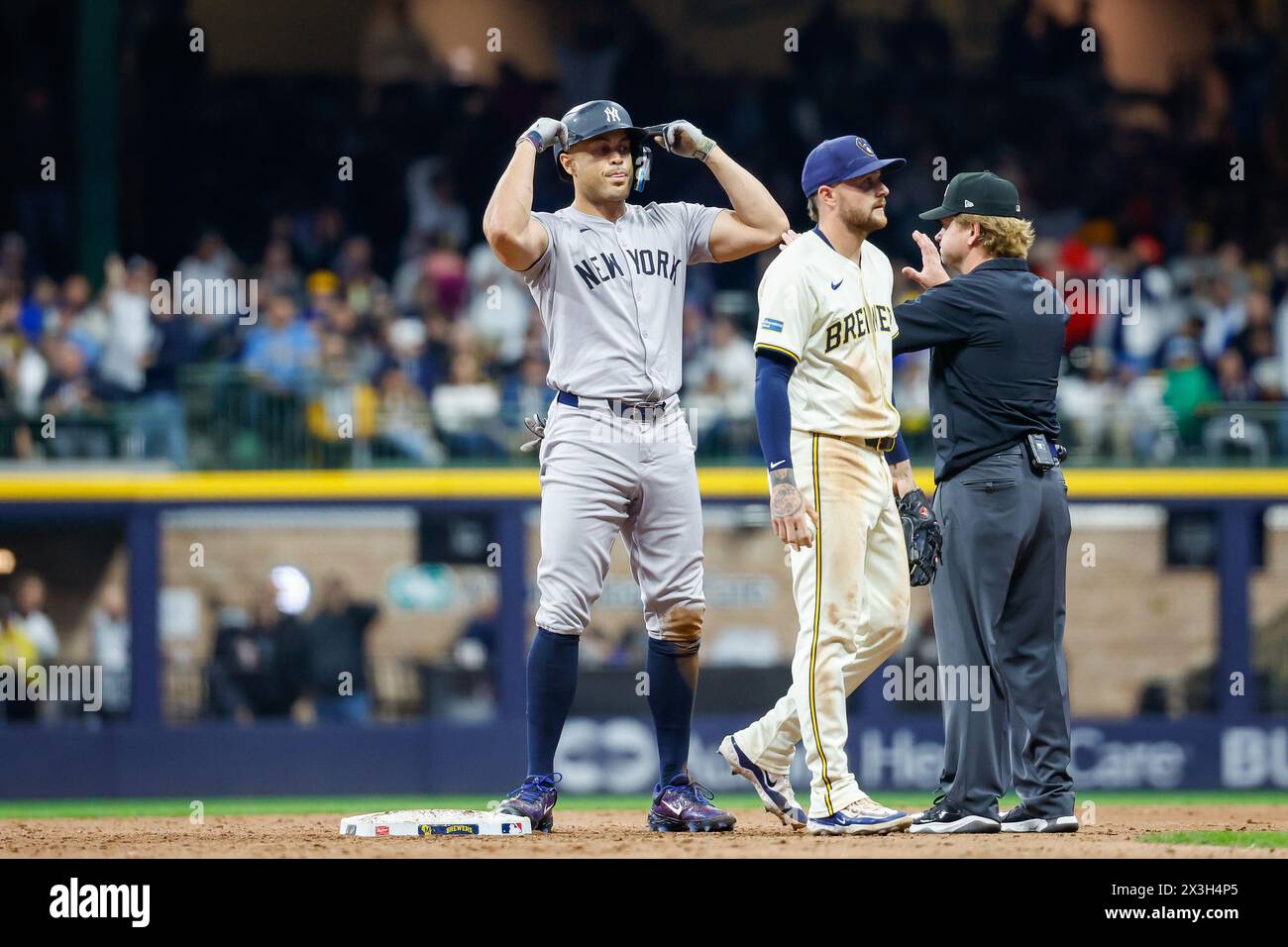 April 26, 2024: New York Yankees designated hitter Giancarlo Stanton ...