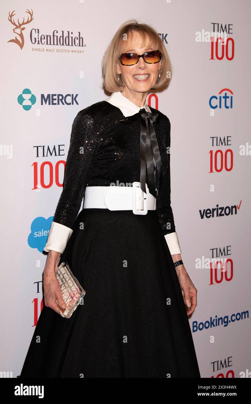 E. Jean Carroll bei der Time 100 Gala 2024 im Jazz at Lincoln Center. New York, 25.04.2024 *** E ...