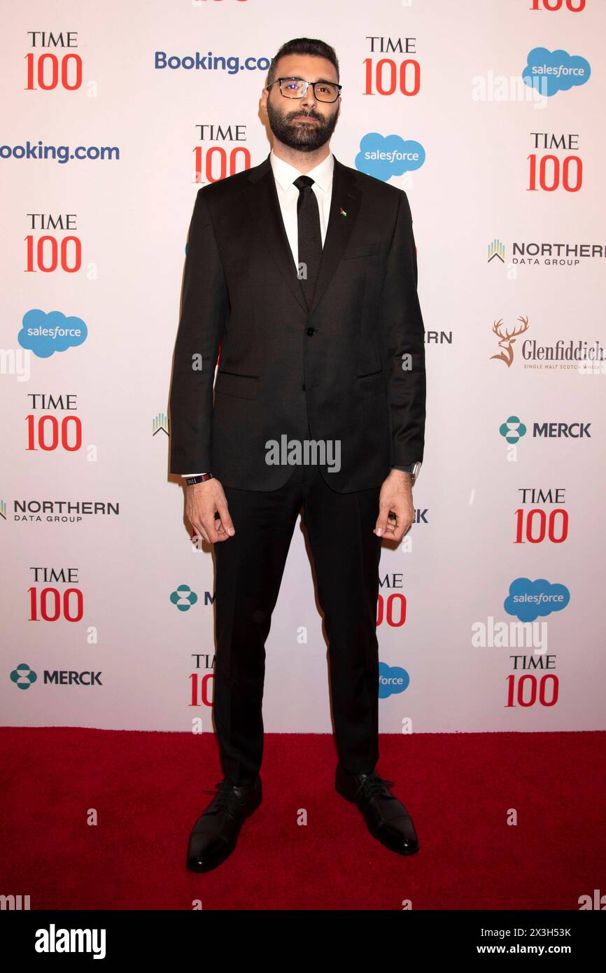 Motaz Azaiza bei der Time 100 Gala 2024 im Jazz at Lincoln Center. New ...