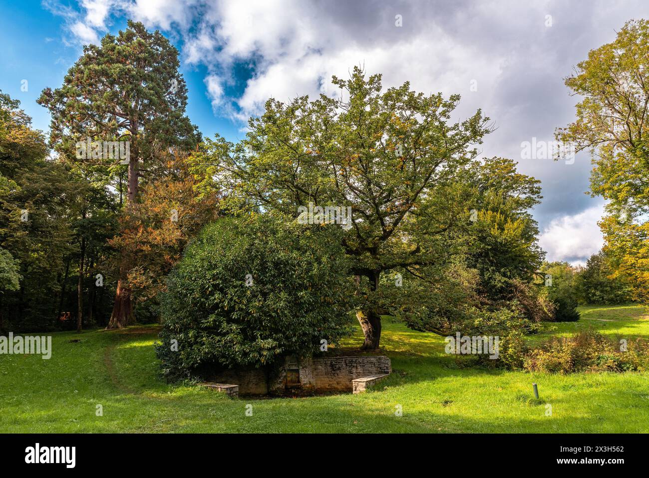 The historical spring park Kronthal, Kronberg im Taunus, Germany Stock ...