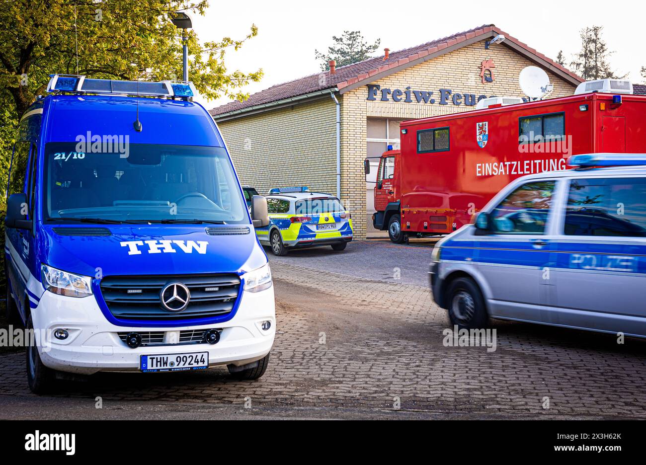 Elm, Germany. 27th Apr, 2024. Vehicles from the Federal Agency for ...