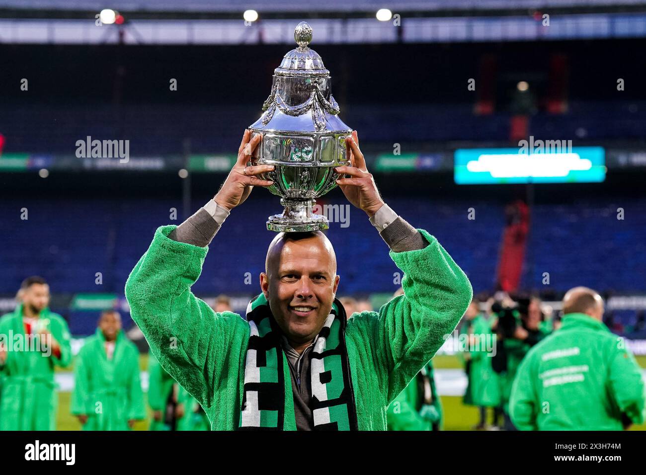 ROTTERDAM, NETHERLANDS - APRIL 21: Feyenoord head coach Arne Slot poses ...