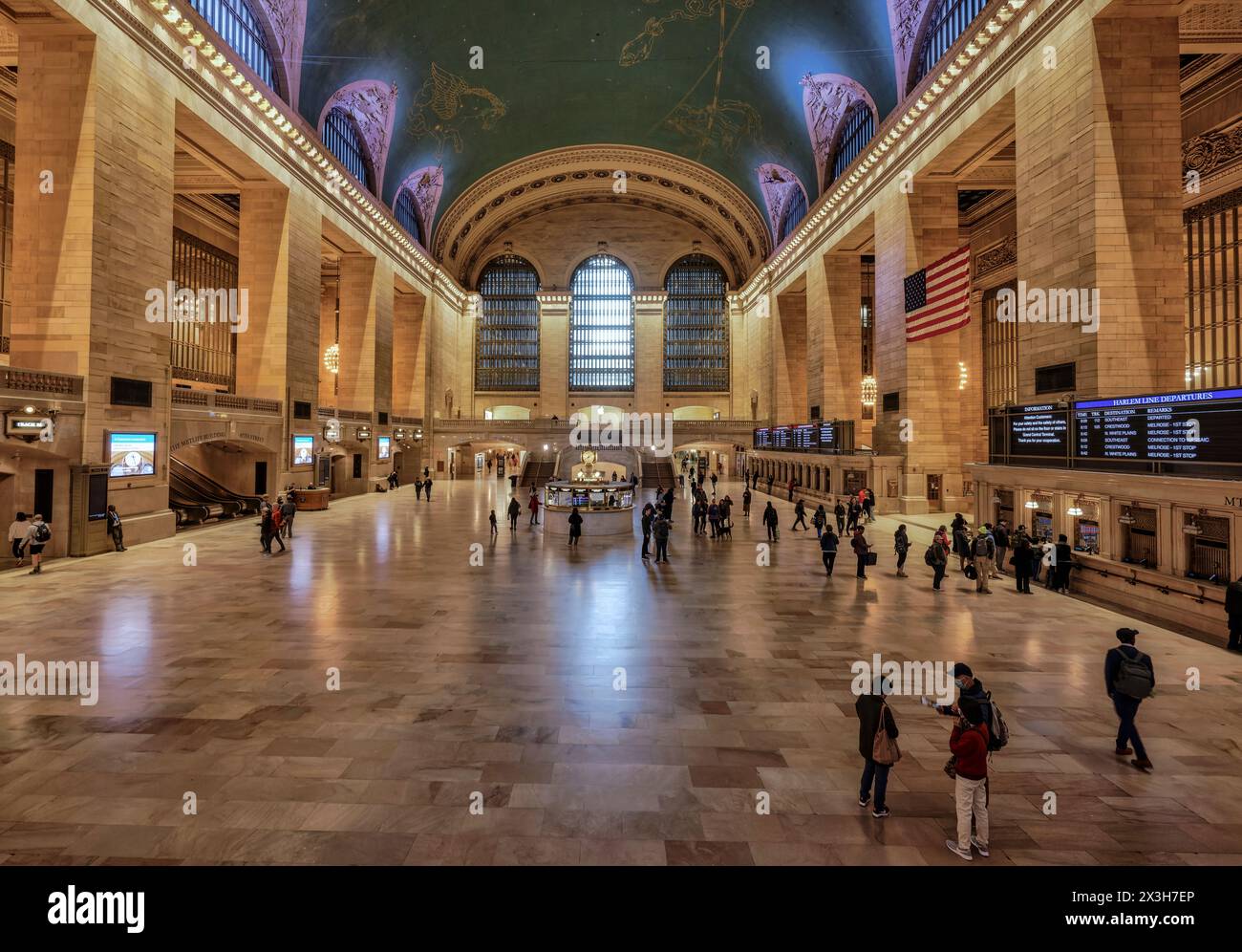 Iconic main concourse in Grand Central Station or Terminal's built in ...