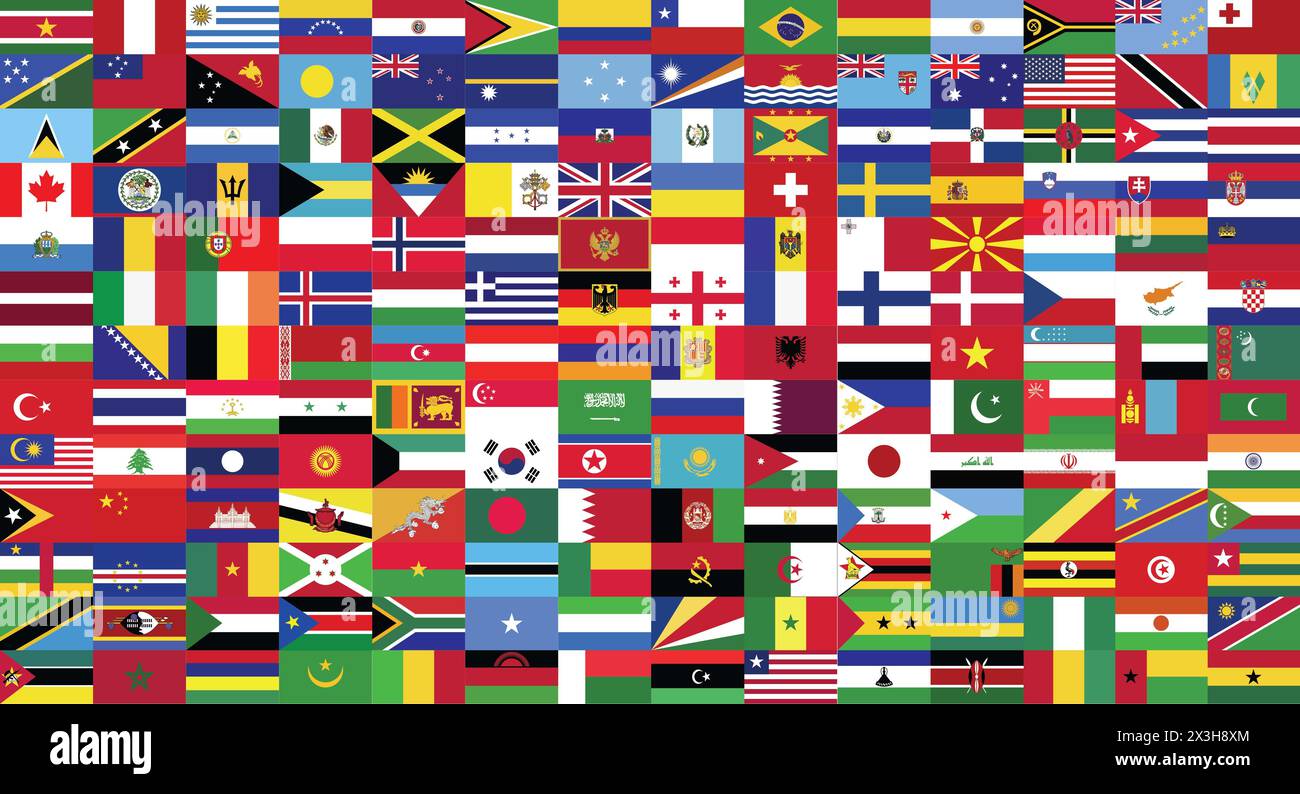 World flag collection.world countries flags collection drawing by ...