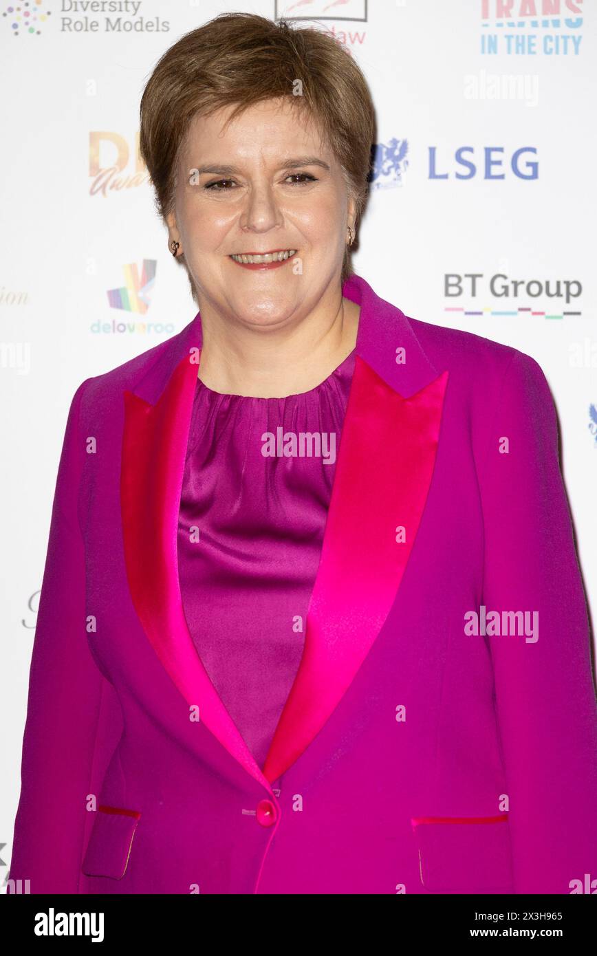 26 Apr 2024, London, England, UK - Nicola Sturgeon attending DIVA ...