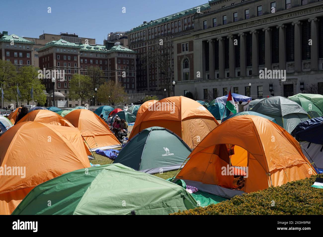 New York City, United States. 25th Apr, 2024. Pro Palestinian student ...