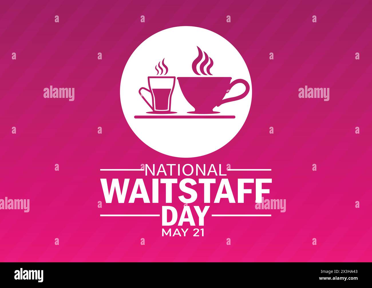 National Waitstaff Day. May 21. Holiday concept. Template for ...