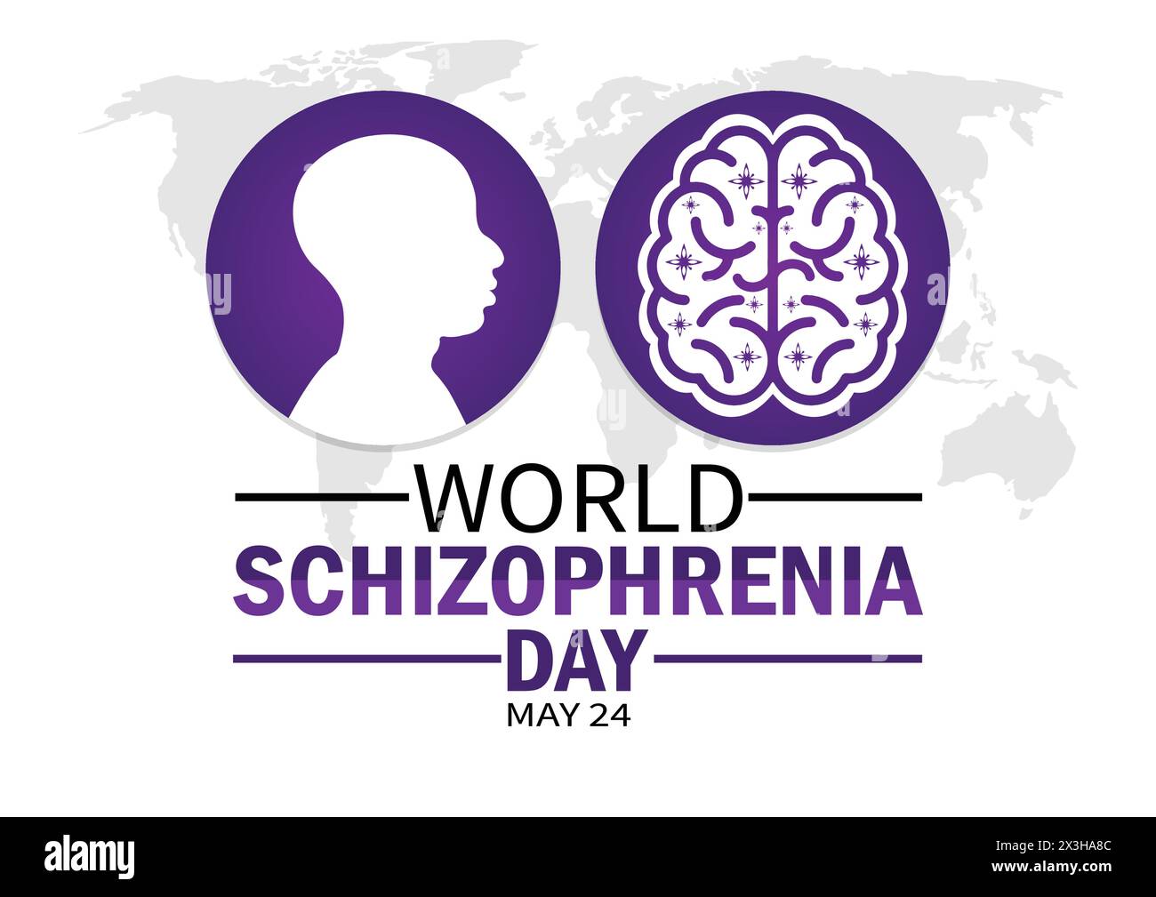 World Schizophrenia Day. May 24. Holiday concept. Template for ...