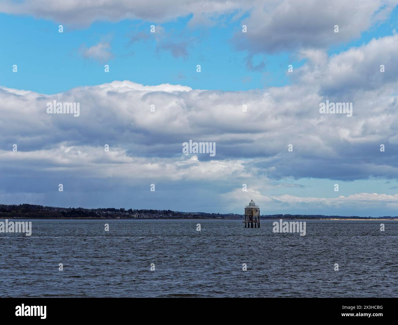 The Larrick Beacon, an example of a Pile Lighthouse with its wooden ...