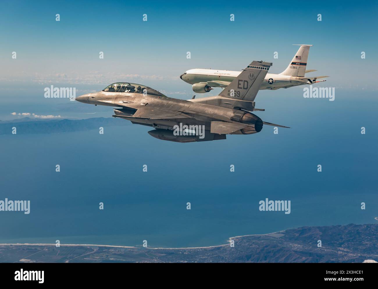 An F-16D performs a Photo Chase test mission for the 416th FLTS - The ...