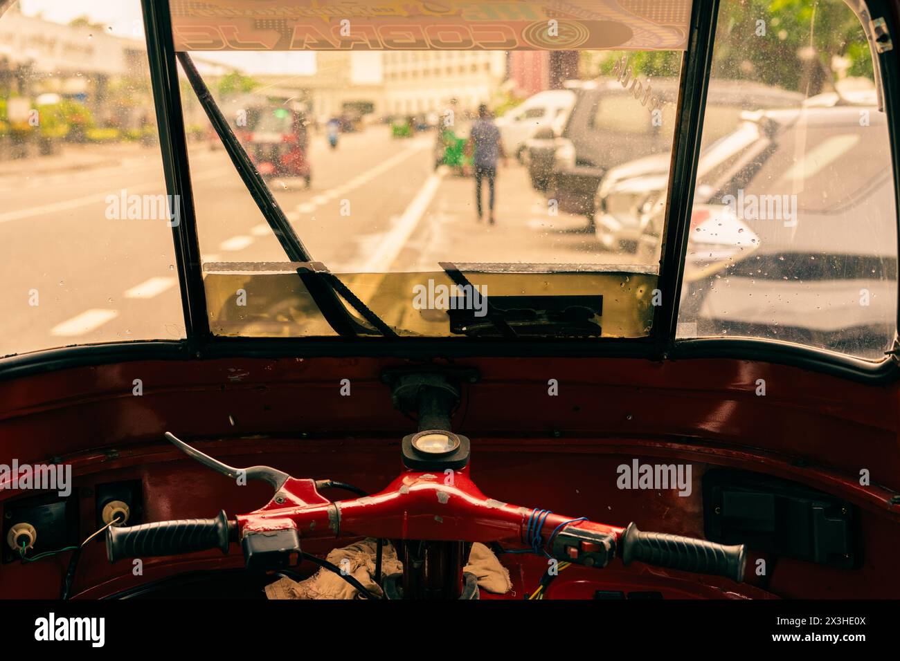 Front seat of a tuk tuk Stock Photo - Alamy