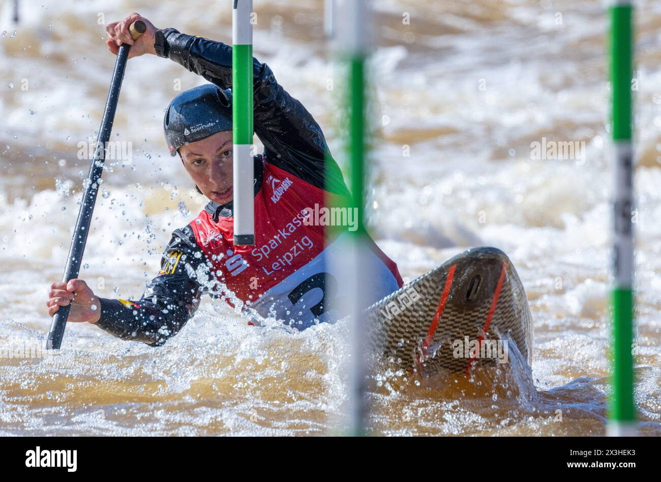 Markkleeberg, Germany. 27th Apr, 2024. Canoeing: German Olympic ...
