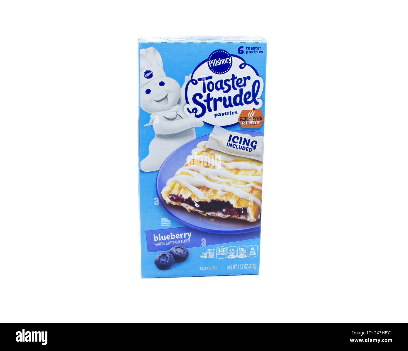 Ocala, Florida 3-10-2024 Illustrative Editorial box of Pillsbury brand ...