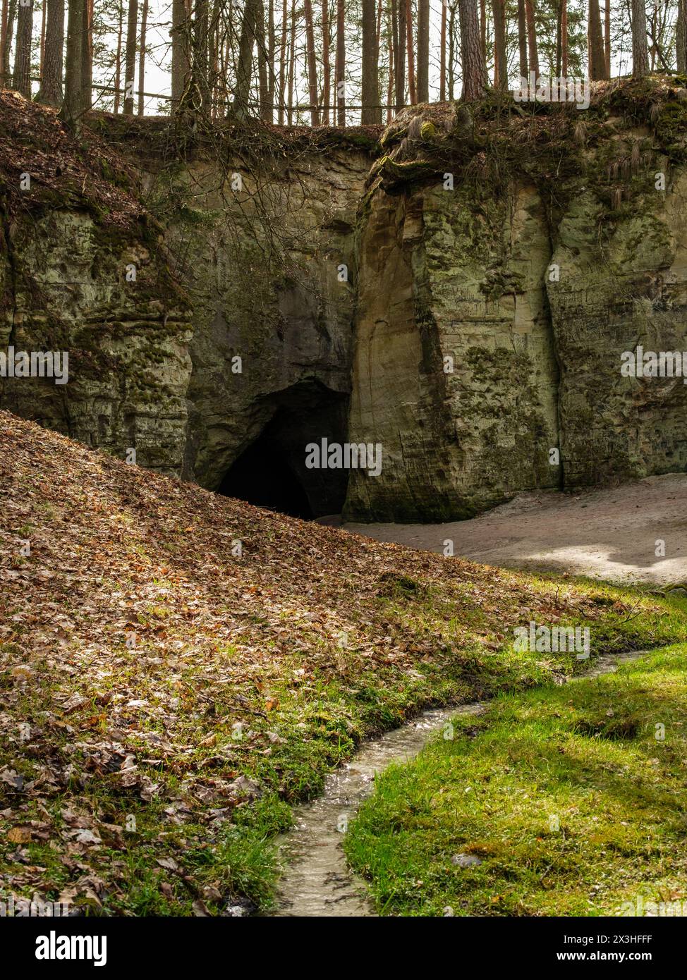 Exploring the cliffs of Small Hell near Cesis reveals a world of ...