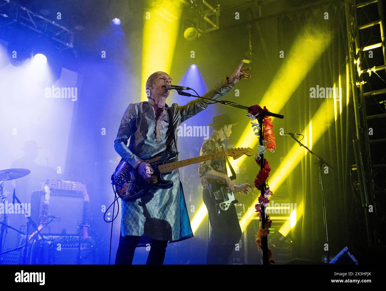Kula Shaker performing live at Electric Ballroom, London, UK L to R ...