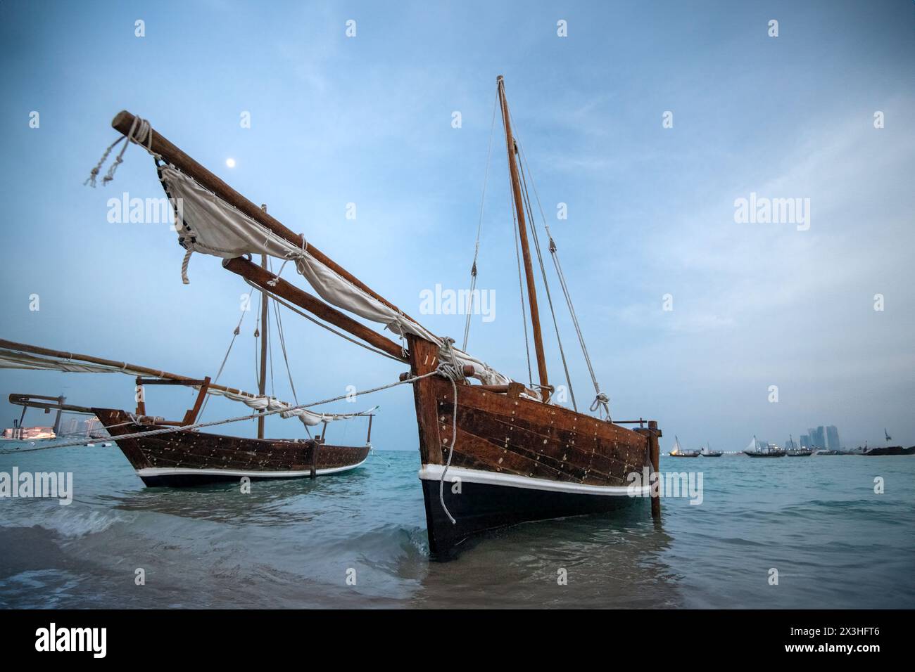 Traditional Dhow Boat Festival Katara Beach Qatar Stock Photo - Alamy