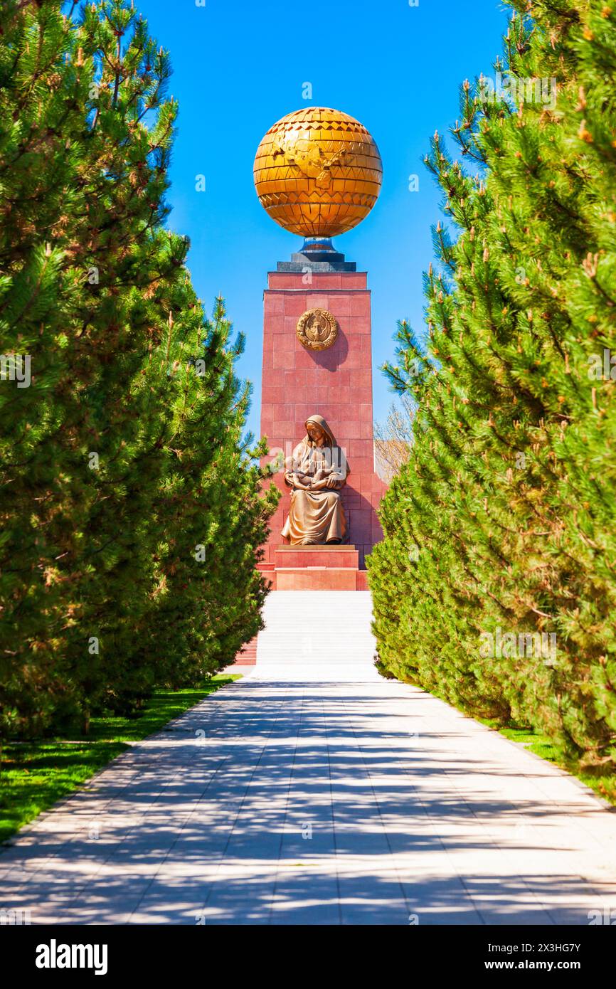 Tashkent, Uzbekistan - April 11, 2021: Monument to the Independence and ...