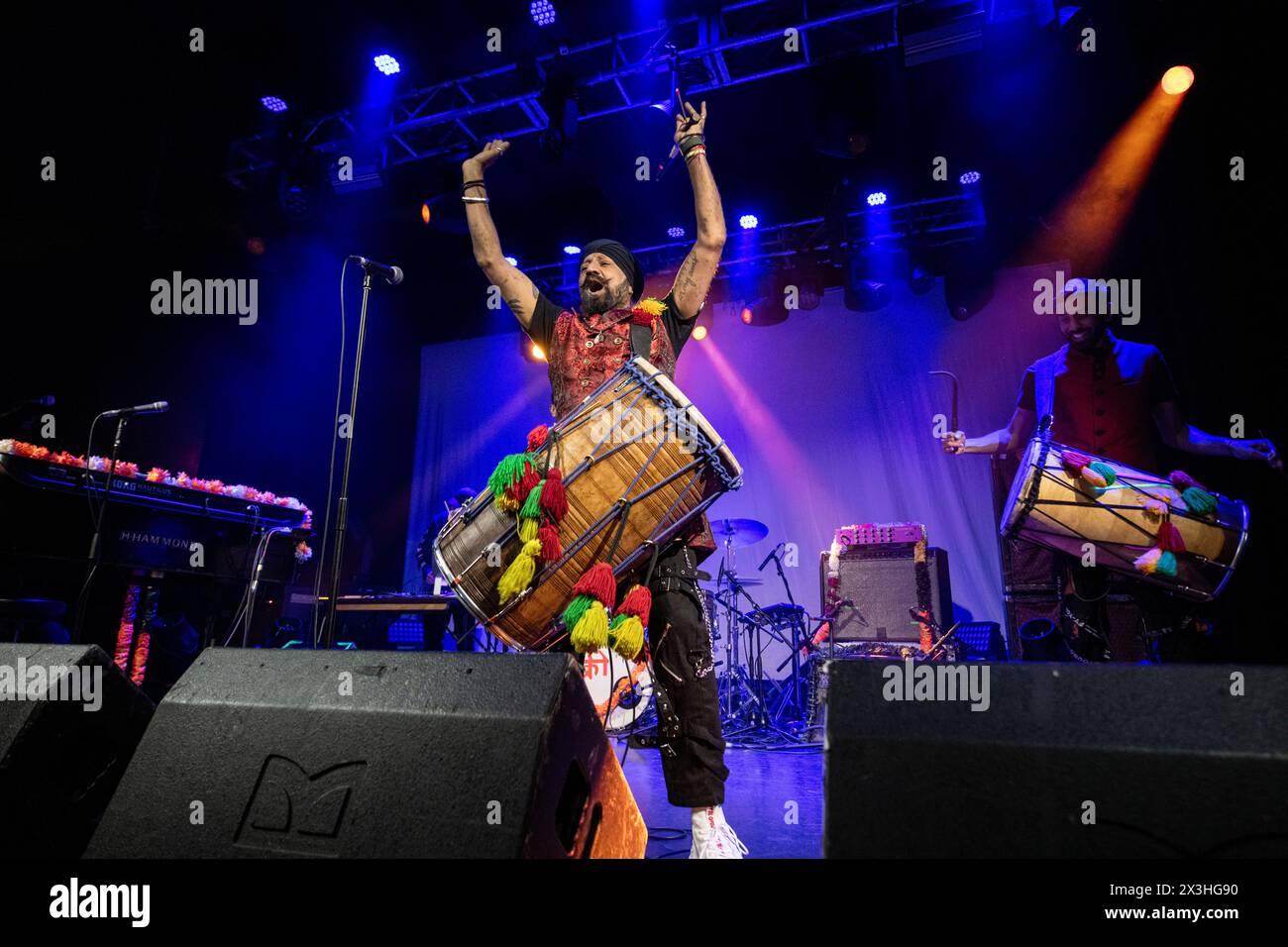 Dhol Foundation performing live at Electric Ballroom, London, UK Johnny ...