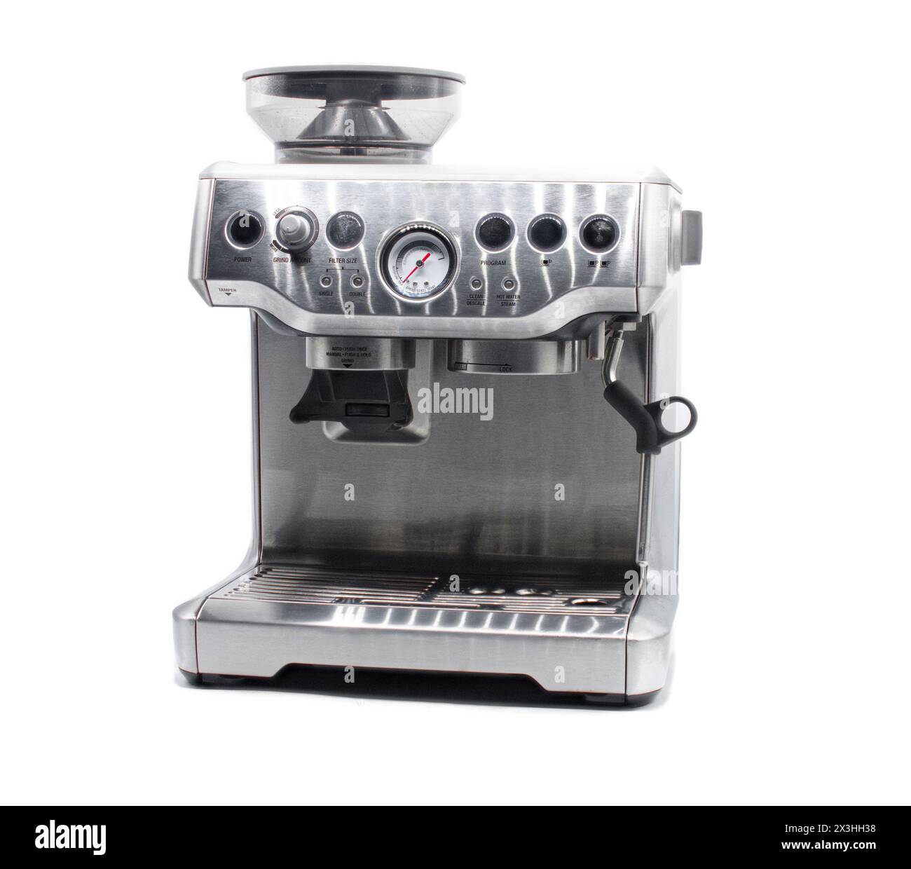 home Barista brushed stainless steel metal espresso, coffee, Cappuccino ...