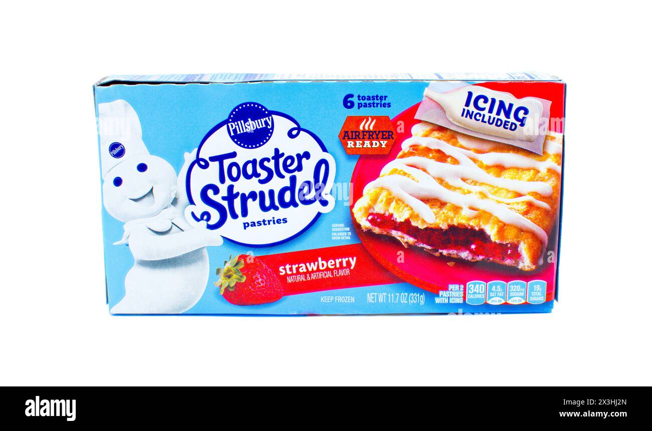 Ocala, Florida 2-10-2024 Illustrative Editorial box of Pillsbury brand ...