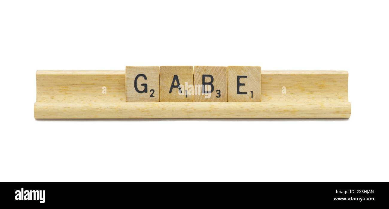 Miami, FL 4-18-24 popular baby boy first name of GABE made with square ...