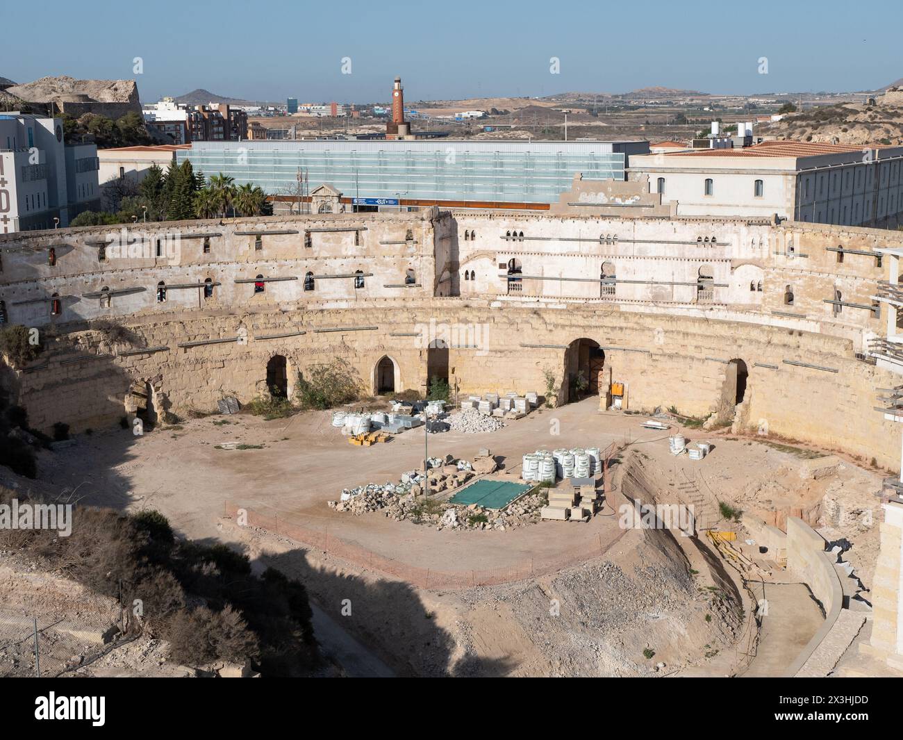 Cartagena, Spain: April 16th 2024: Roman Amphitheater and Bullring of ...