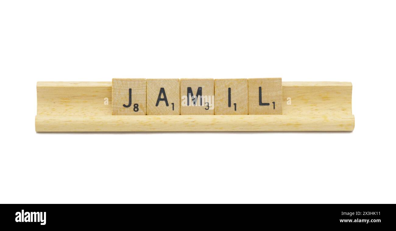 Miami, FL 4-18-24 popular baby boy first name of JAMIL made with square ...