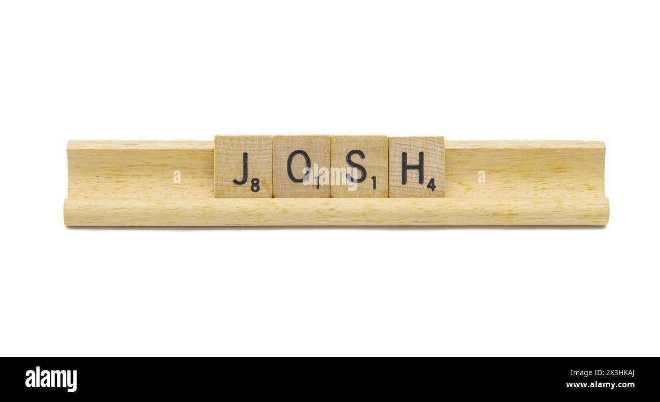 Miami, FL 4-18-24 popular baby boy first name of JOSH made with square ...